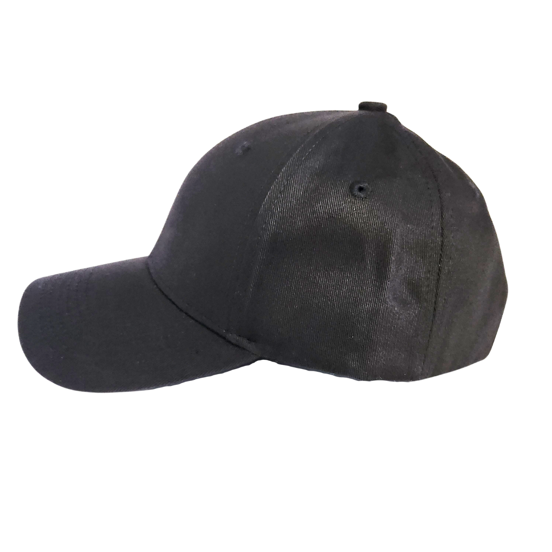 Black Satin Classic Cap (No Ponytail) – Suloo Australia