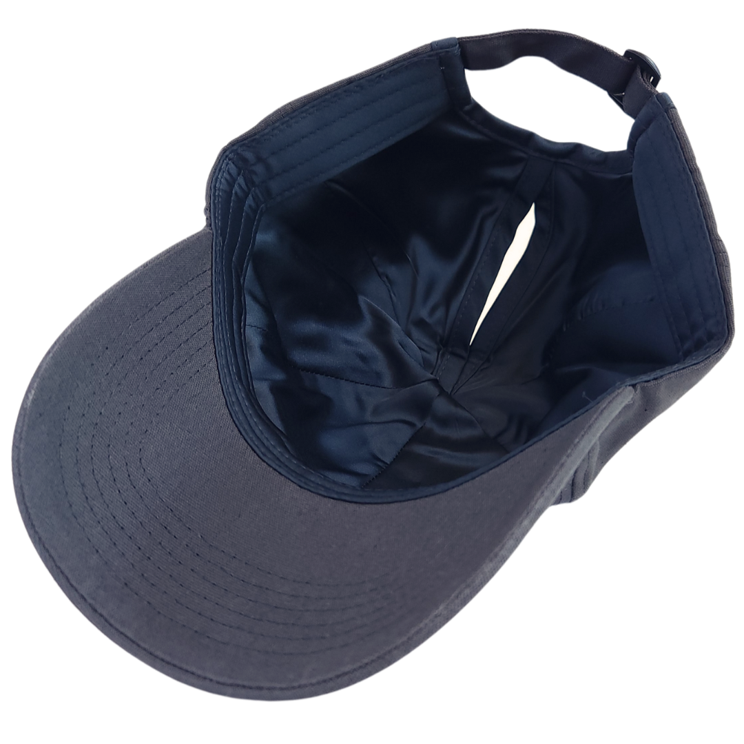 Gunmetal Grey Satin Lined Ponytail Cap - by Suloo Australia